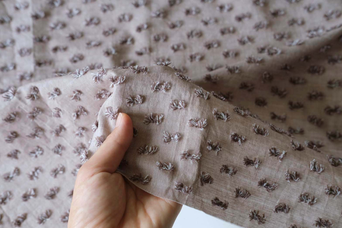 Organic Mix Cut Dobby - Beige〈Swatch〉 – TOBAN TEXTILE